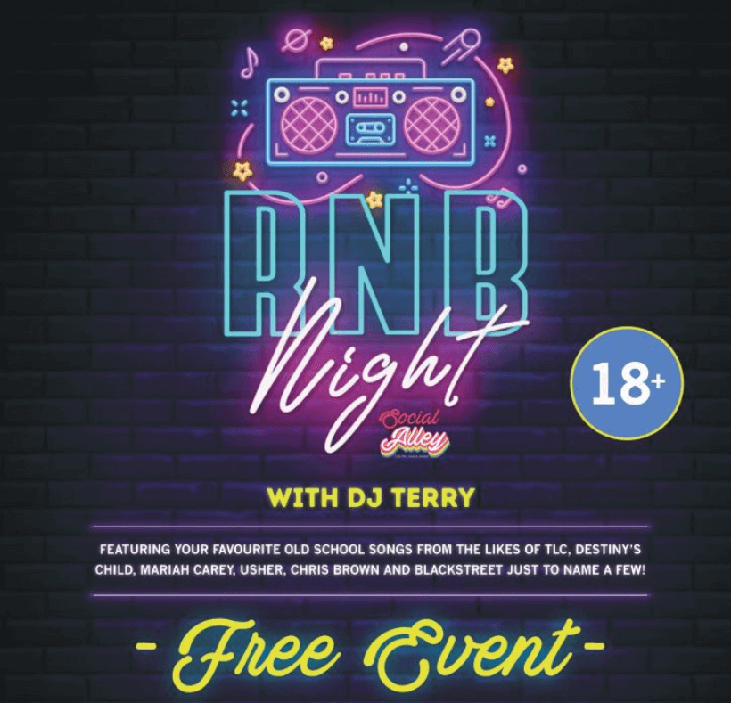 RNB NIGHT IN SOCIAL ALLEY WITH DJ TERRY! - South West Rock Country Club