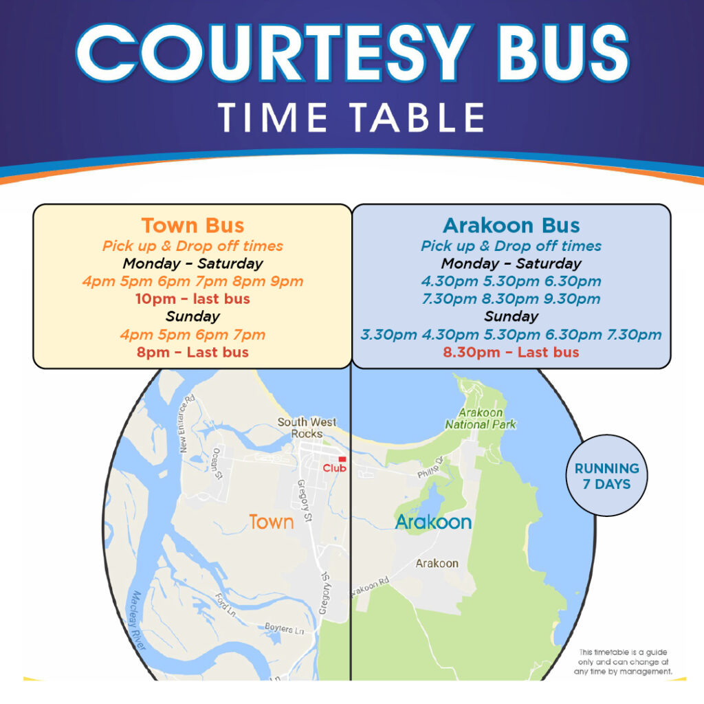 SWRCC Courtesy Bus | Time Table | Operating Hours