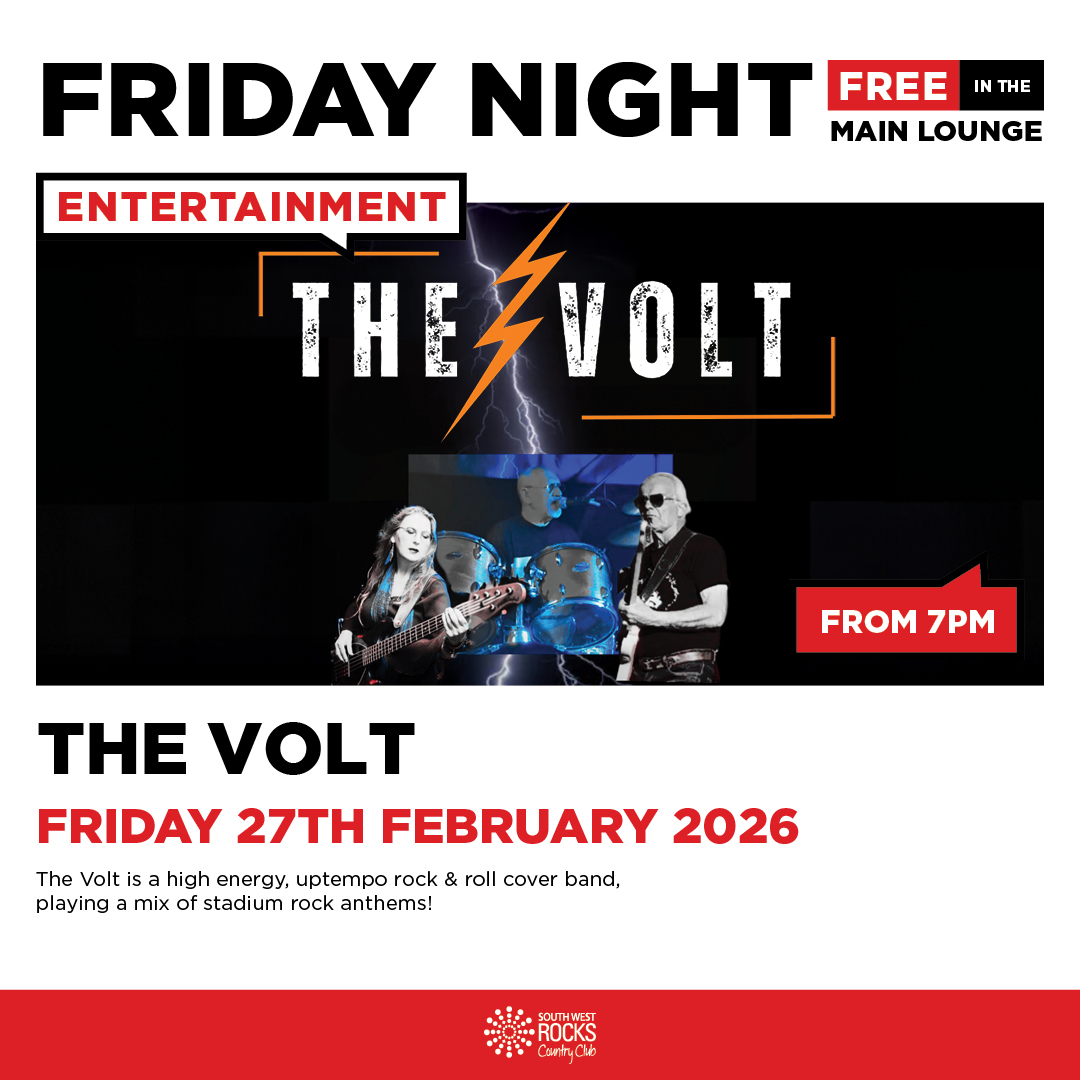 Live entertainment with The Volt - South West Rock Country Club